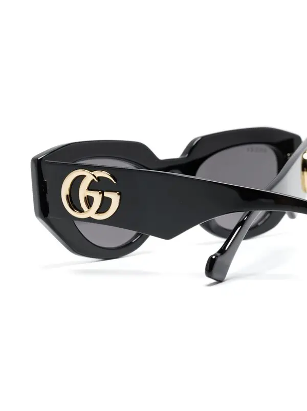Gucci Gene Oval-frame Sunglasses