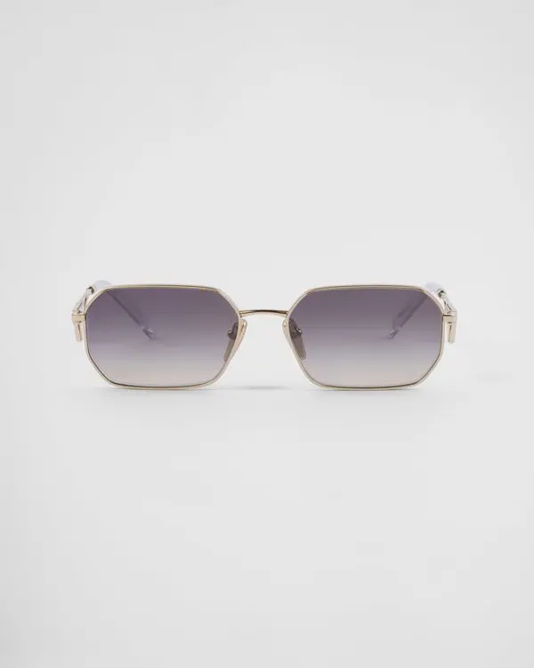 Prada Octagon Sunglasses With Logo - Gradient Iris Lenses