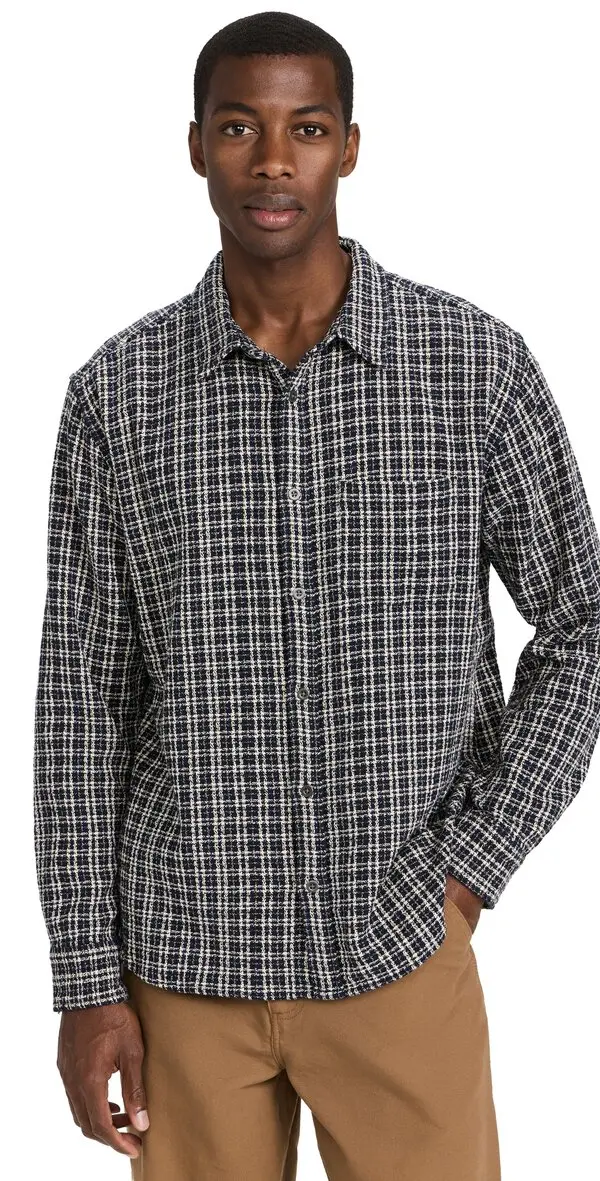 CORRIDOR Reverse Tweed Check Button Down