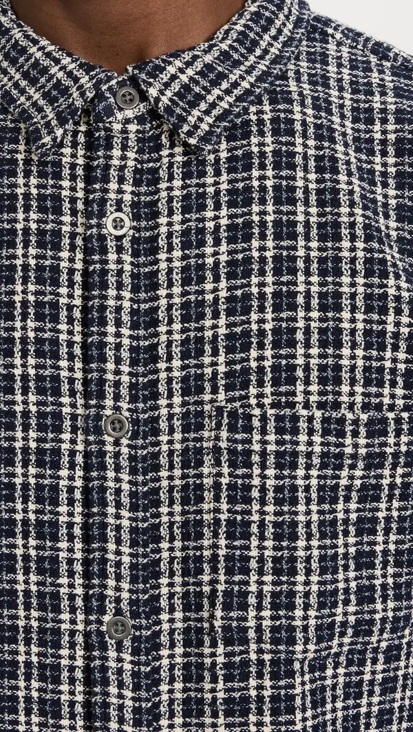 CORRIDOR Reverse Tweed Check Button Down