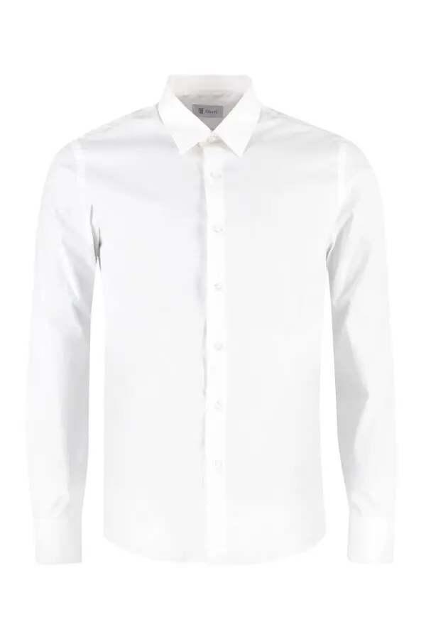 THE (ALPHABET) The Stretch Cotton Shirt - White