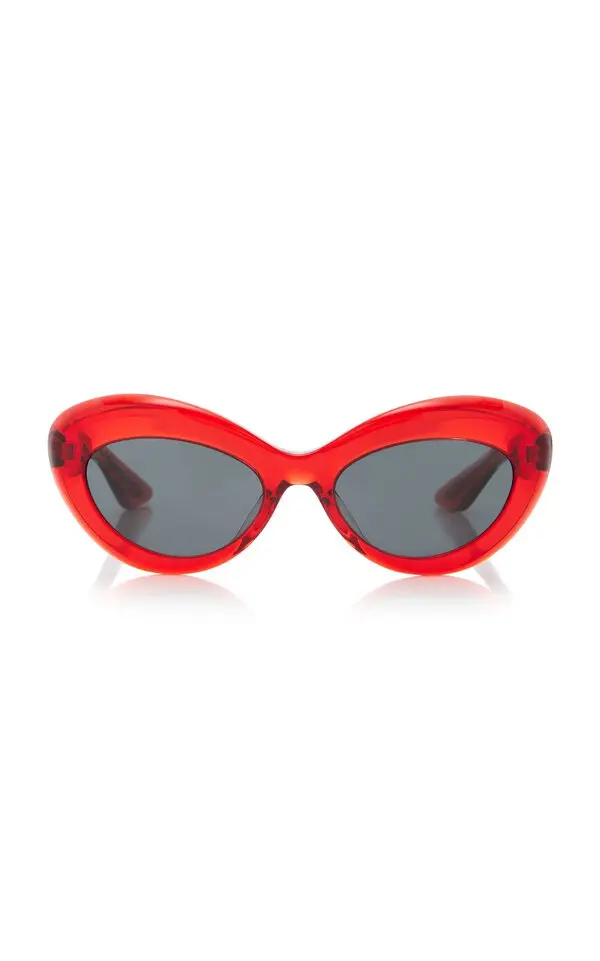 Khaite X Oliver Peoples 1968c Cat-Eye Acetate Sunglasses - Red
