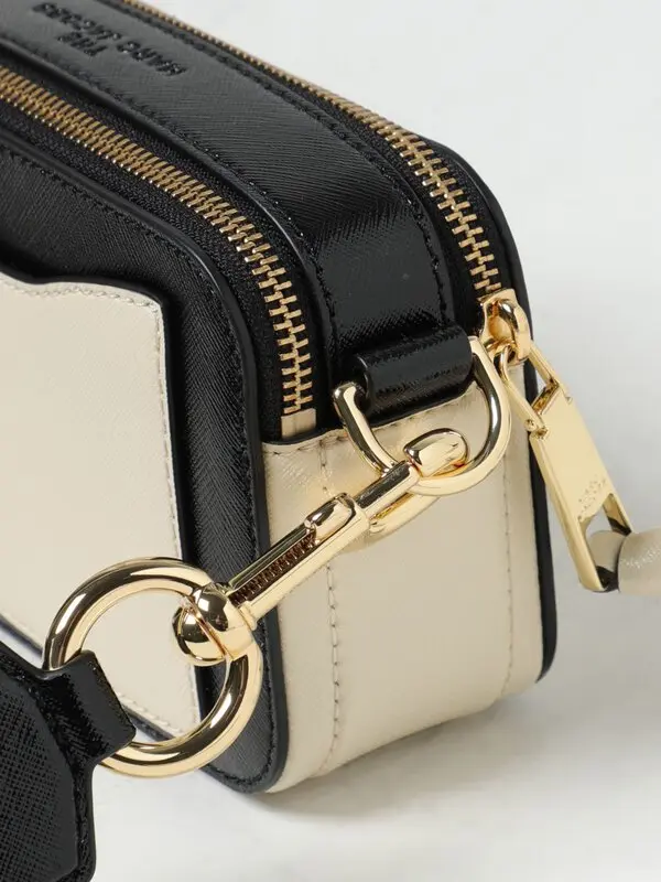 Marc Jacobs The Snapshot Bag In Saffiano Leather - Beige