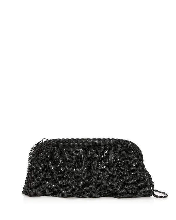 Aqua Irina Evening Clutch - Black