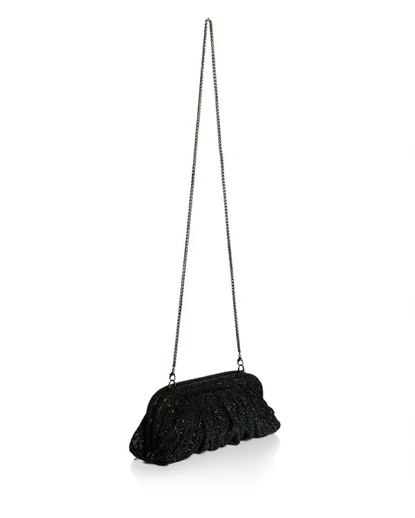 Aqua Irina Evening Clutch - Black