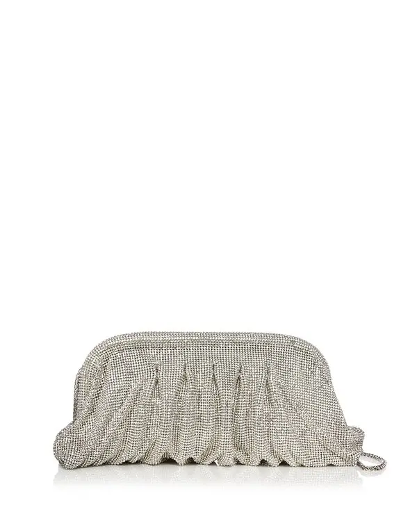 Aqua Irina Evening Clutch - Silver