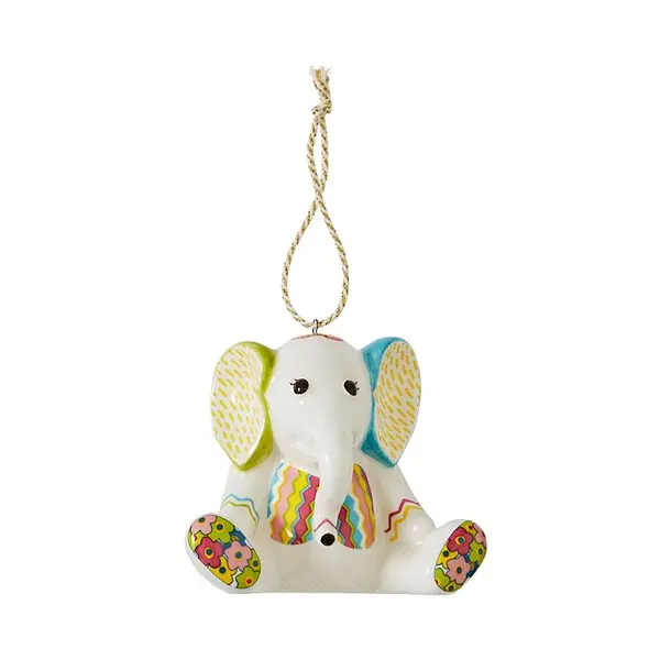 SPODE Spade Jambo Elephant Patchwork Ornament - Multi