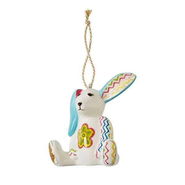 SPODE Kit Kemp For Minnie Rabbit Patchwork Ornament
