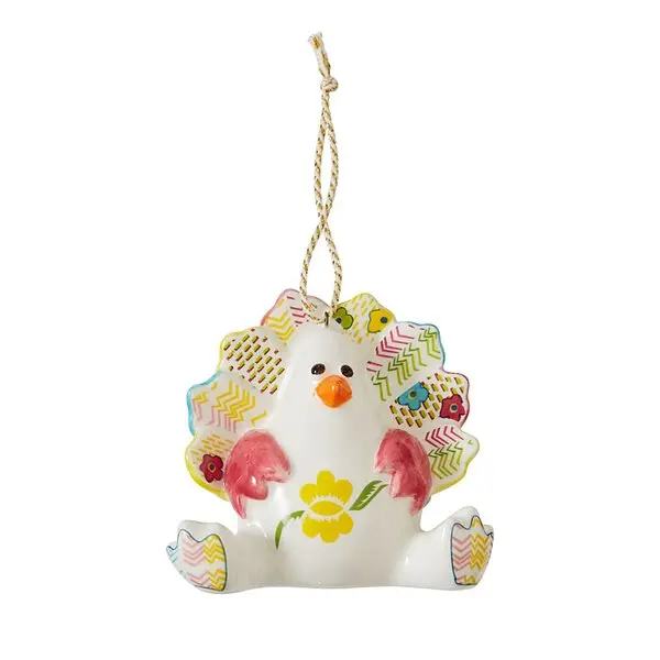 SPODE Kit Kemp For Timothy Turkey Patchwork Ornament - Multi