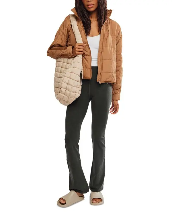 Free People Pippa Packable Puffer Jacket - Twig