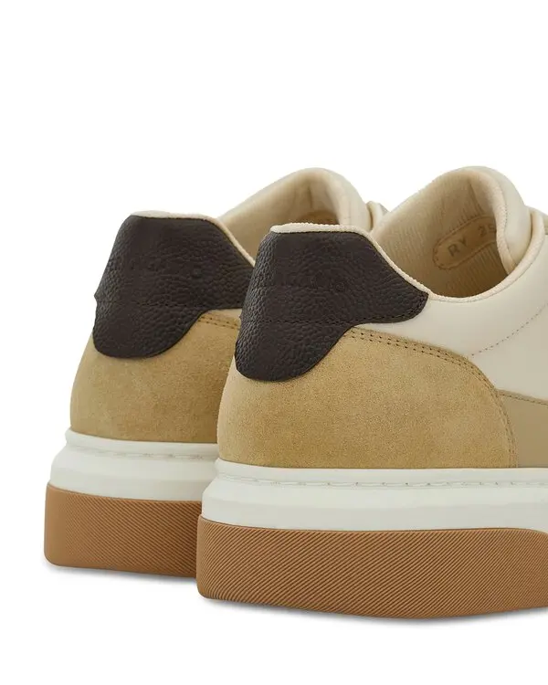 FERRAGAMO Cassina Leather Sneakers - Stone