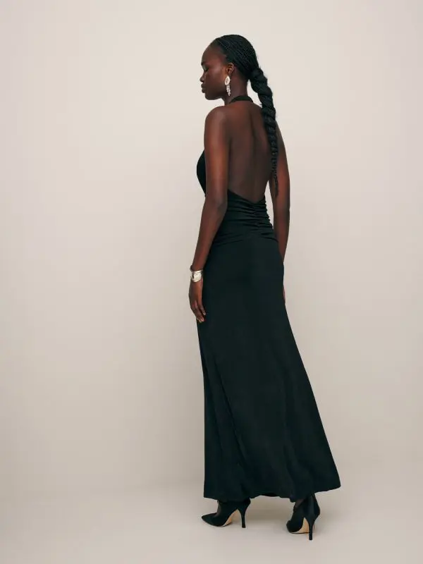 knit sequin dress Ellington Knit Maxi Dress With Sequin / Lagoon | MESHKI main image 0