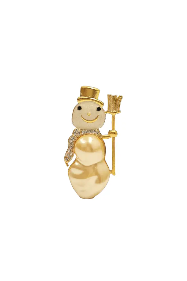 KENNETH JAY LANE Snowman Pin