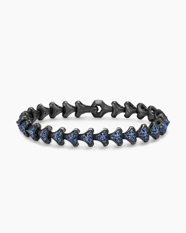 David Yurman Armory Link Bracelet - Sapphire