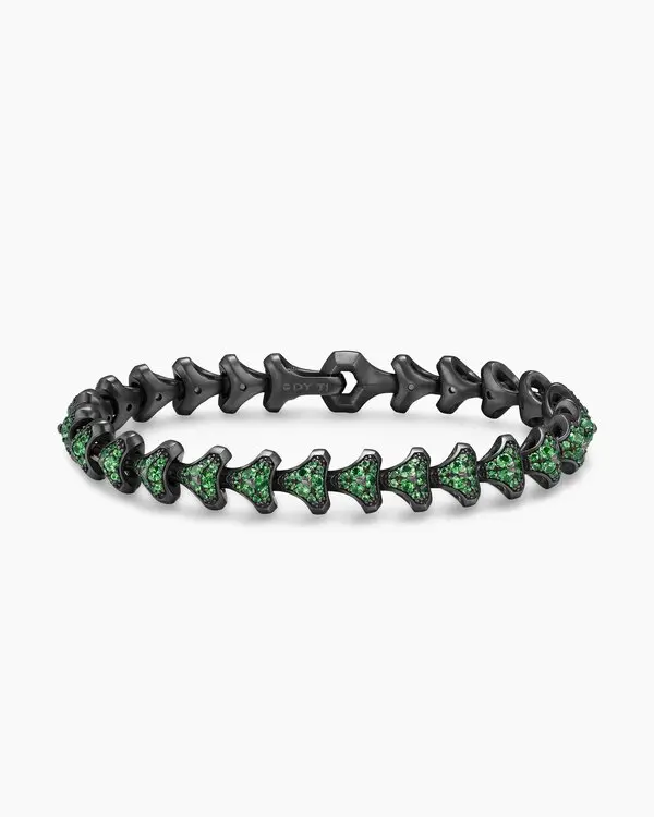 David Yurman Armory Link Bracelet - Tsavorite