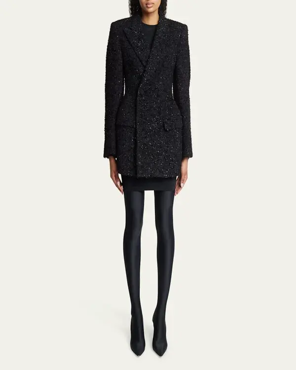 Balenciaga Boucle Hourglass Coat