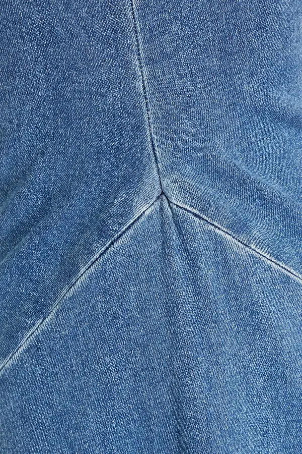 Alexander Wang Denim Maxi Dress In Mid Denim - 70% Off | Editorialist