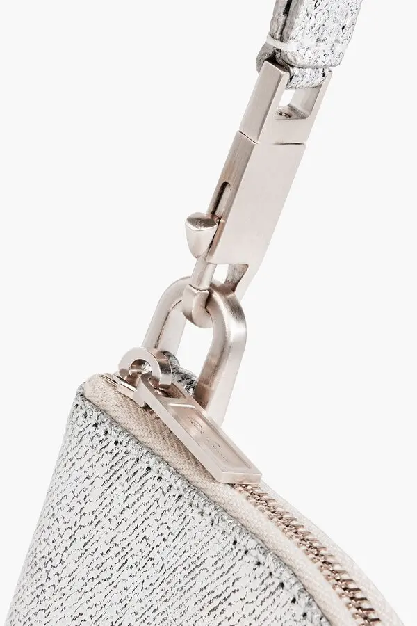 Rick Owens Luxor Metallic Coated Canvas Wallet