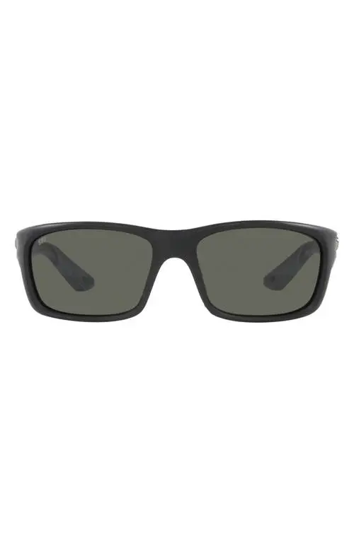COSTA DEL MAR Jose Pro Oversize Rectangle Sunglasses - Matte Black