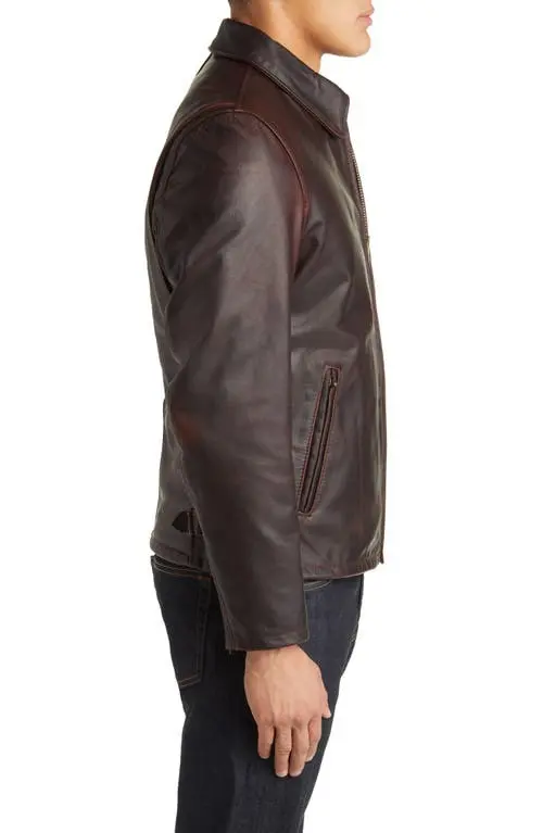 SCHOTT Waxy Cowhide Leather Mechanics Jacket