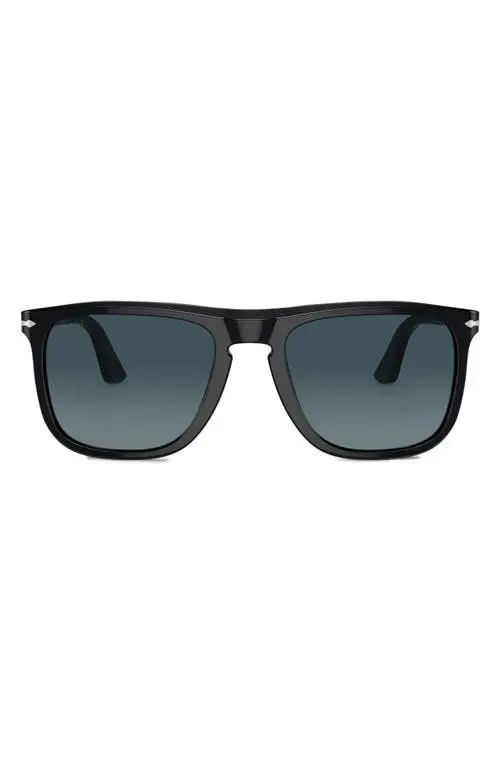 Persol 57mm Polarized Sunglasses - Black