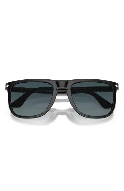 Persol 57mm Polarized Sunglasses - Black