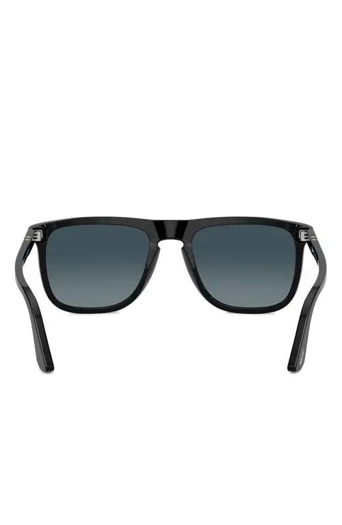 Persol 57mm Polarized Sunglasses - Black