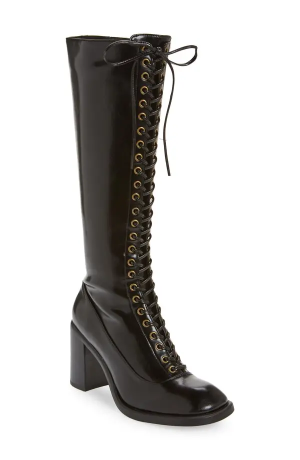 Jeffrey Campbell Engage Lace-up Knee High Boot