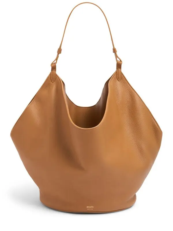 Khaite Lotus Smooth Leather Tote Bag