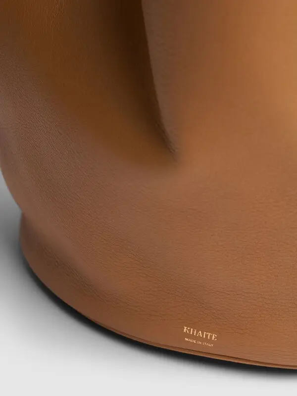 Khaite Lotus Smooth Leather Tote Bag