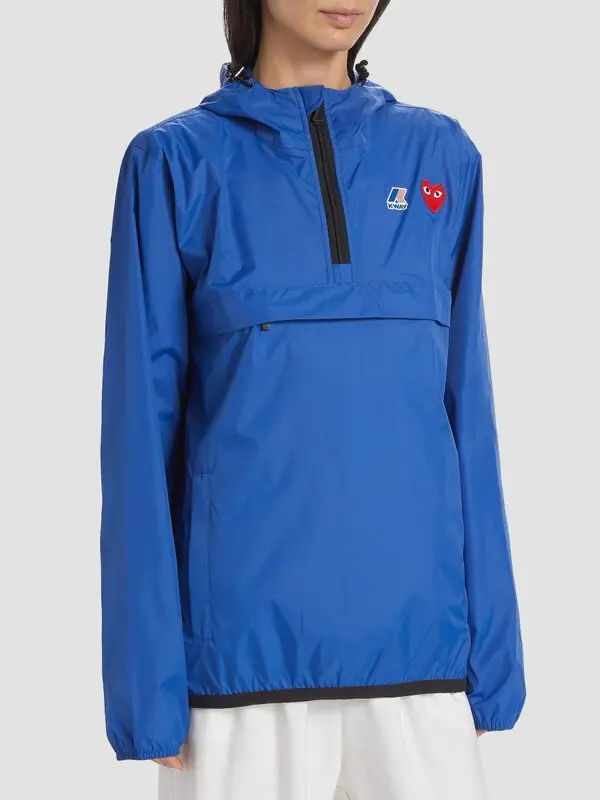 Play Comme Des Garcon K-way Quarter-zip Jacket