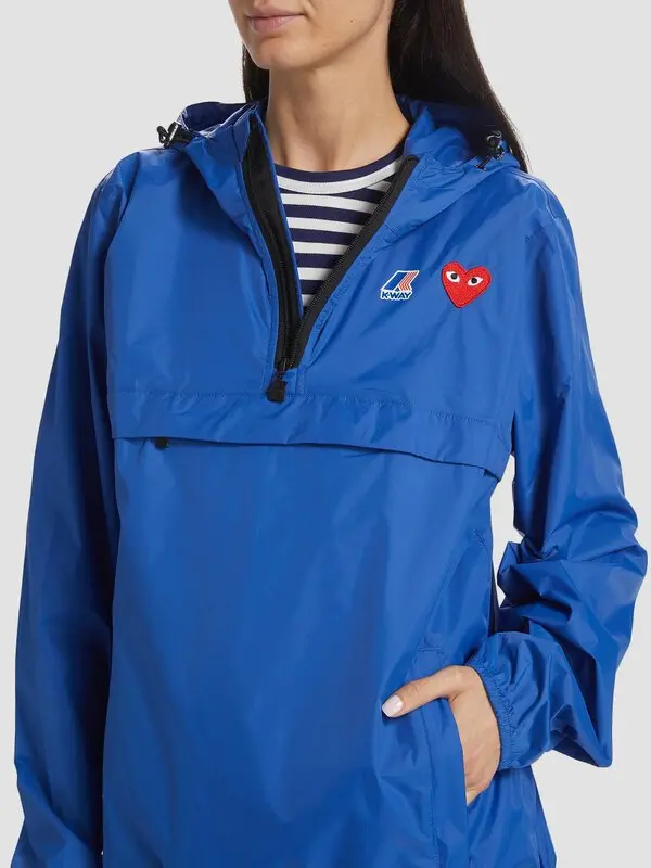 Play Comme Des Garcon K-way Quarter-zip Jacket