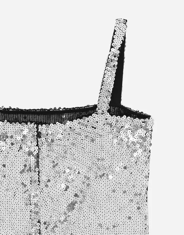 Dolce & Gabbana Sequined Crop Top