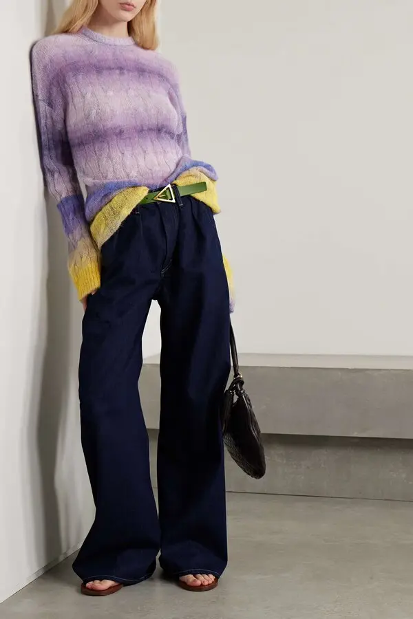 Etro Dégradé Cable-knit Sweater
