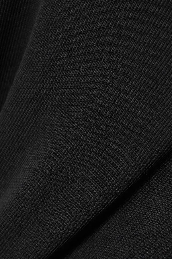 Christopher Esber One-sleeve Twisted Ribbed-knit Top
