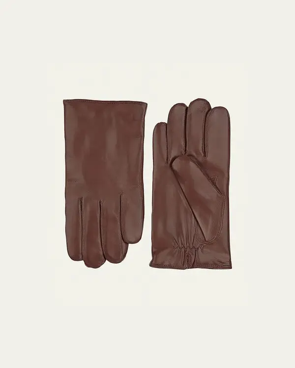 HESTRA Hairsheep Leather Plain Gloves - Brown