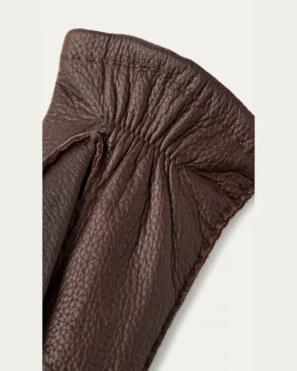 HESTRA Elk Cord Leather Gloves - Brown