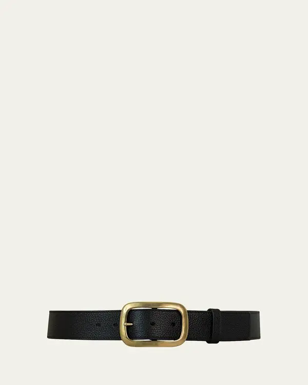 VAINCOURT PARIS La Captivante Leather Belt - Black
