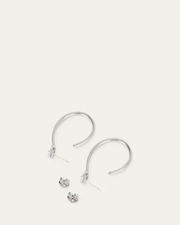 Lana Jewelry 14k Gold Diamond Teardrop Hoop Earrings