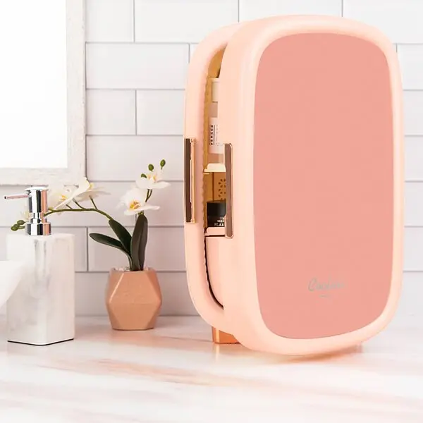 COOLULI Beauty 12 Liter Mini Skincare Fridge - Light Pink