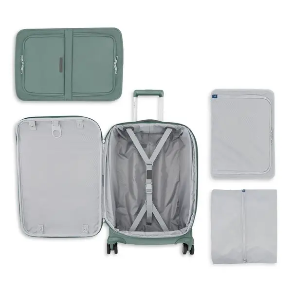 SAMSONITE Elevation Plus Softside Carry On Spinner Suitcase - Cypress Green