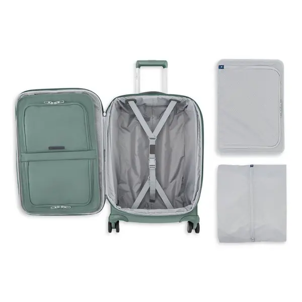 SAMSONITE Elevation Plus Softside Carry On Spinner Suitcase - Cypress Green