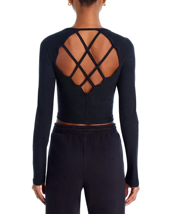 Beyond Yoga Spacedye Enlightened Cropped Pullover Top