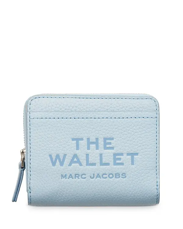 Marc Jacobs The Leather Mini Compact Wallet - Cloud Blue