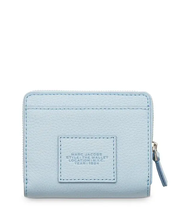 Marc Jacobs The Leather Mini Compact Wallet - Cloud Blue