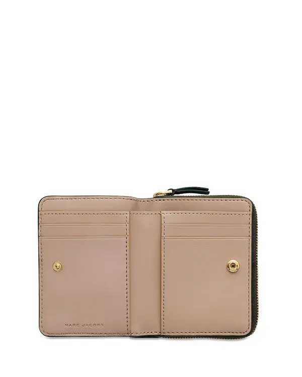 Marc Jacobs The Leather Mini Compact Wallet - Forest