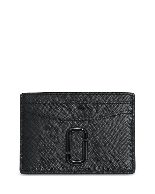 Marc Jacobs The Utility Snapshot Tonal Card Case - Black/shiny Black