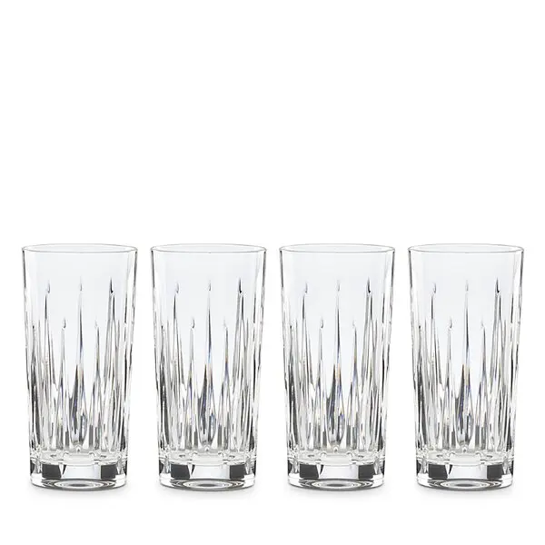 REED & BARTON Soho Highball Glasses, Set Of 4 - Clear