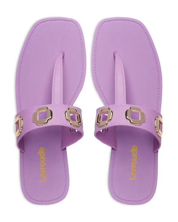 Larroude Milan Grommet Thong Sandals