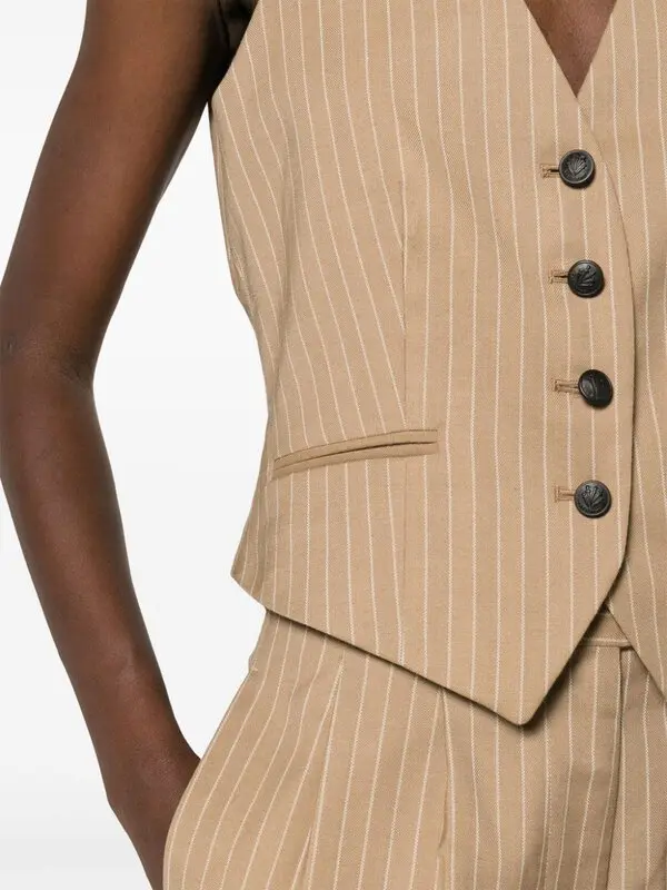 Rag & Bone Priya Pinstriped Vest